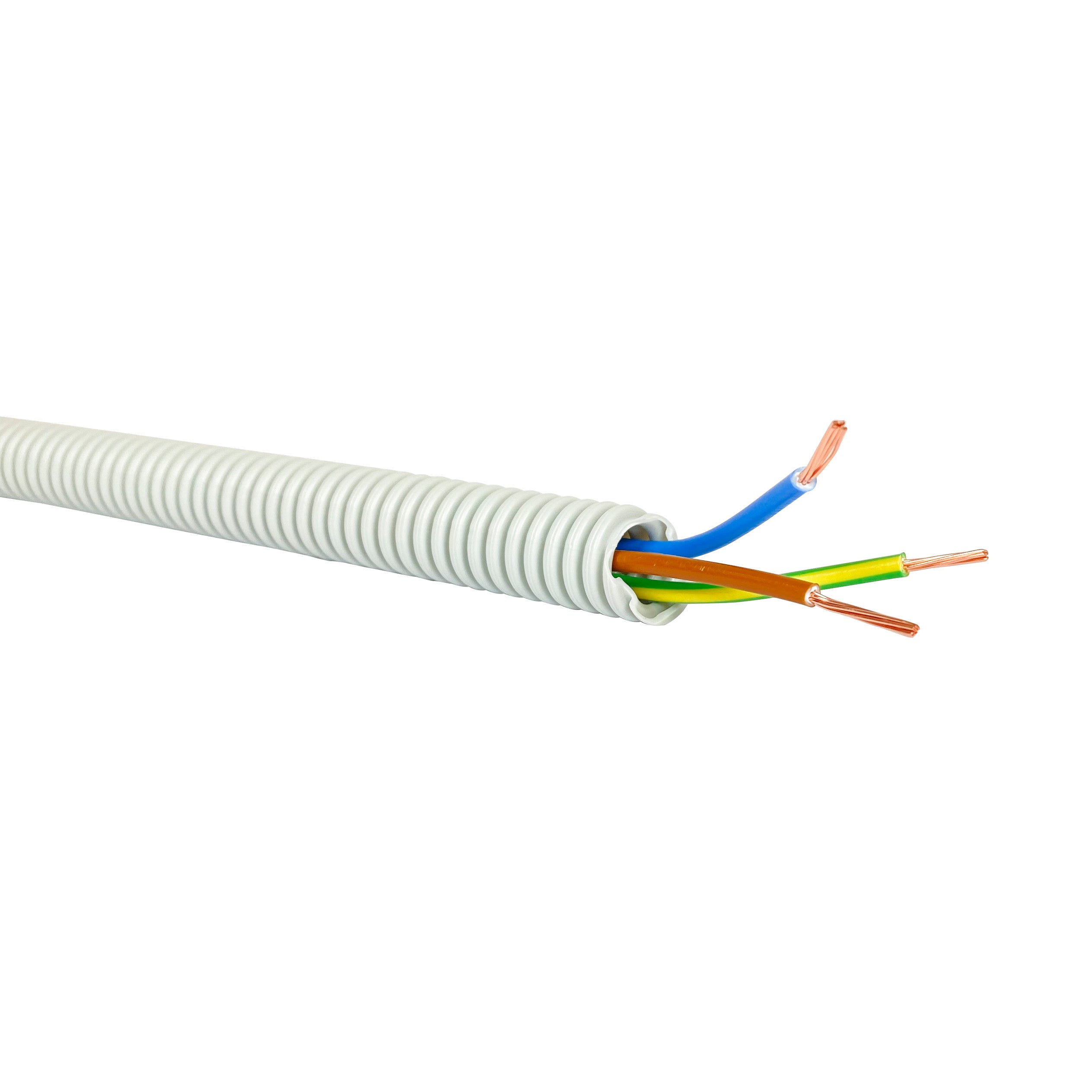 Egant - Corrugated Tube 750N 16mm + Cable 3x1.5, PVC (monoli